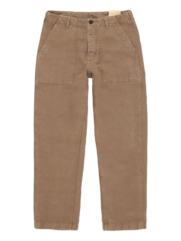 FORTELA Linen Fatigue Trousers - Mou