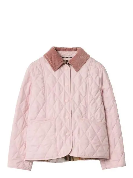 Burberry Quilted Barn Jacket - Light Pink