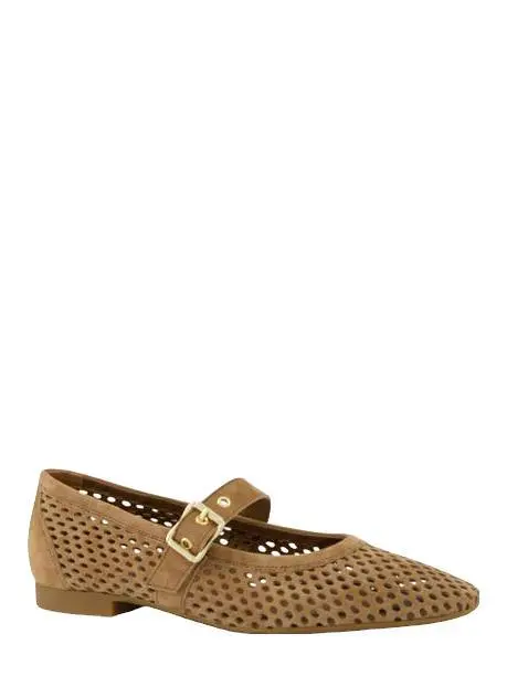 Paul Green Dana Mary Jane Flat - Nut Suede