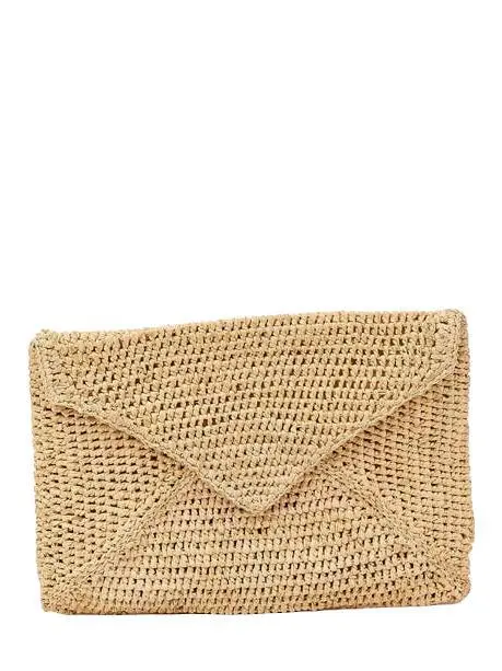 Hat Attack Emmie Envelope Clutch - Natural