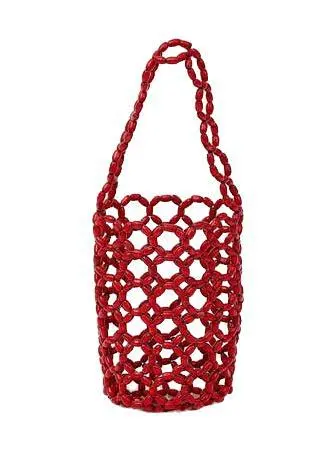 Hat Attack Isla Beaded Mini Bag - Red