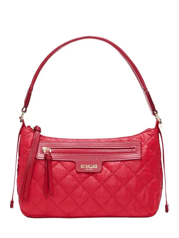 Mz Wallace Small Park Quilted Nylon Shoulder Bag - Apple