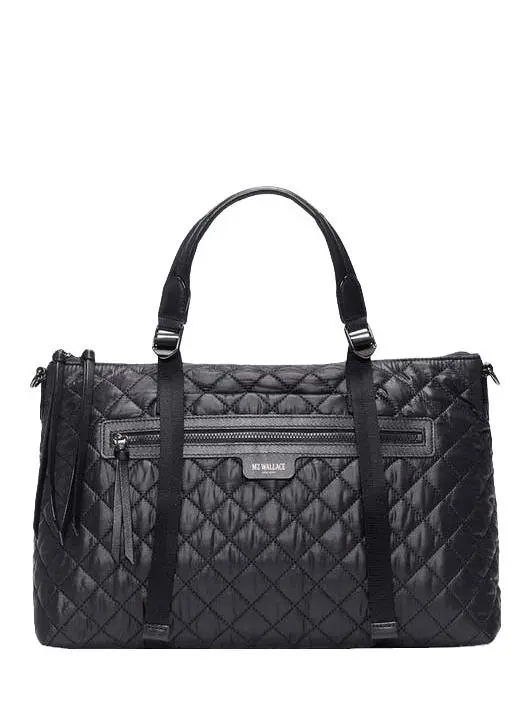 Mz Wallace Medium Park Quilted Satchel - Black