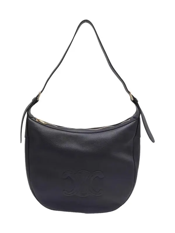 Celine Medium Heloise Leather Shoulder Bag - Black