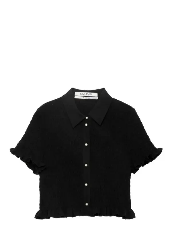 KIMHEKIM Lena Cropped Shirt - Black