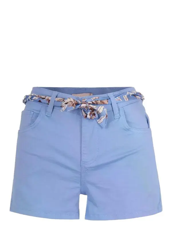 Liu Jo Floral Tie Shorts - Blue