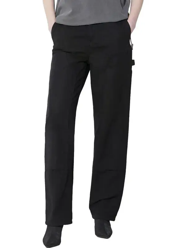 Carhartt Work In Progress Pierce Double Knee Cotton Trousers - Black