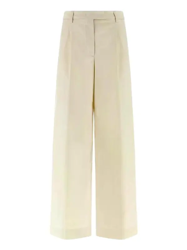 THELATEST Deva Pleat Trousers - White