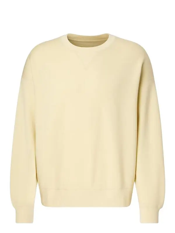 Visvim Jumbo Wool And Cotton Sweatshirt - Yellow