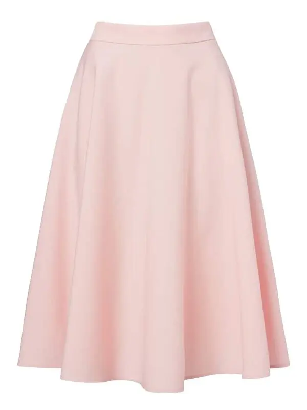 Dolce & Gabbana Wool-blend Midi Skirt - Pink