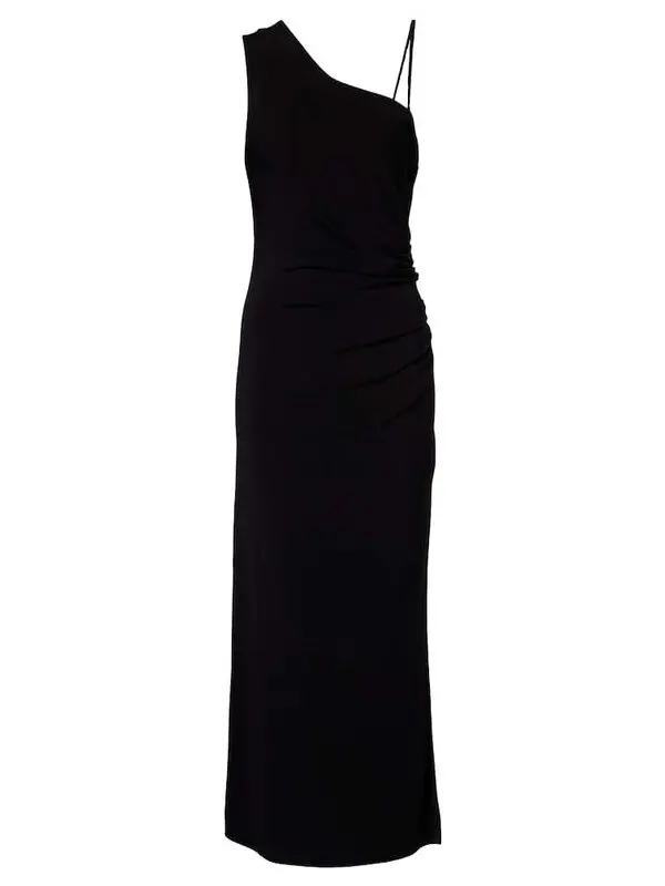Max Mara Fiabe One-shoulder Midi Dress - Black