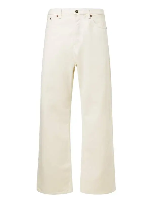 Valentino Garavani Vgold Wide-leg Jeans - White