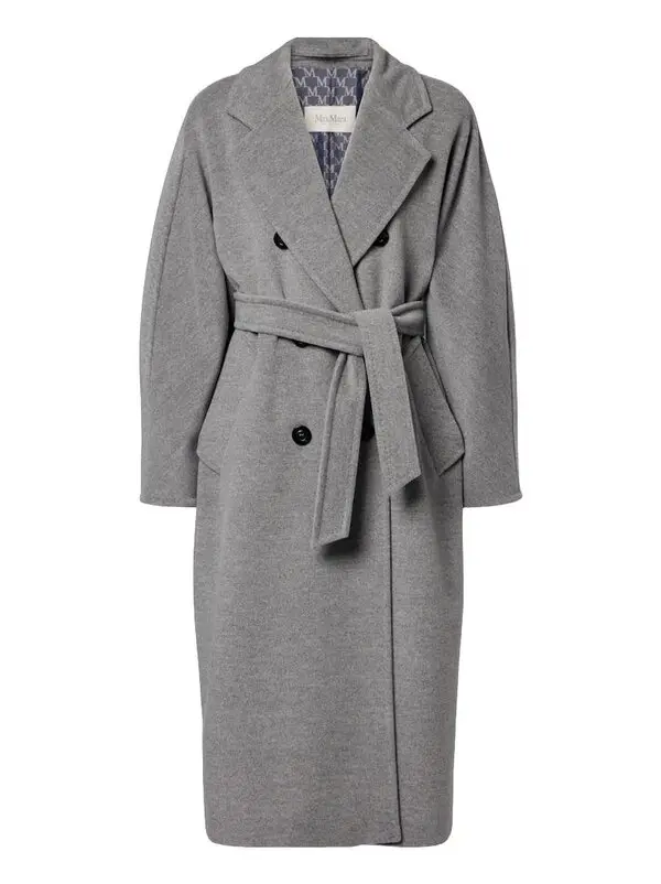 Max Mara Madame Wool And Cashmere Coat - Grey