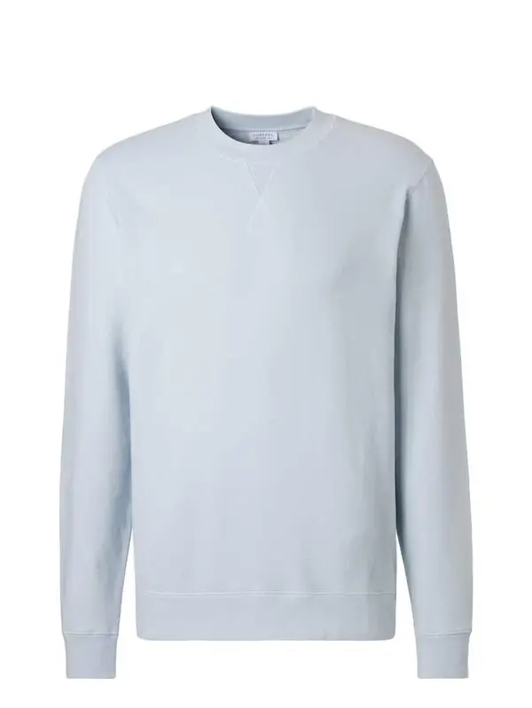 Sunspel Cotton Sweatshirt - Blue