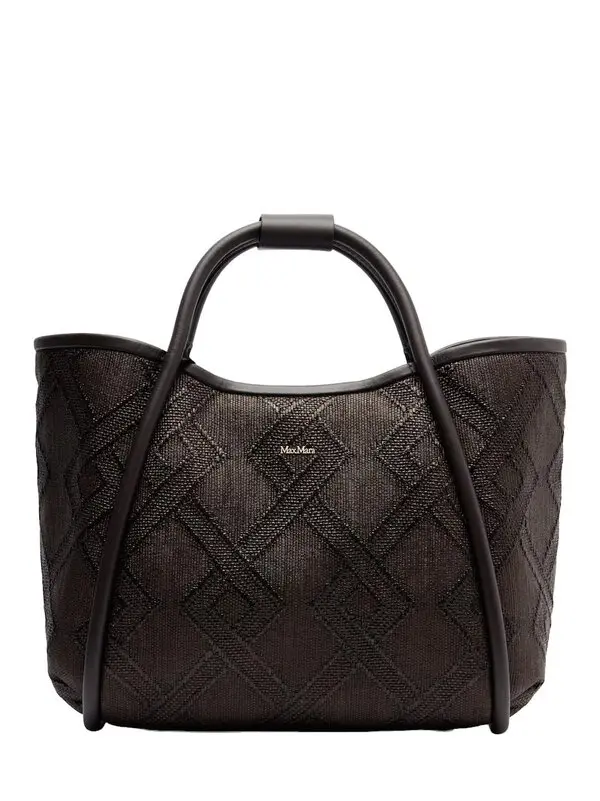 Max Mara Leather Tote Bag - Brown