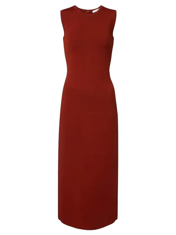 Max Mara Jersey Midi Dress - Red