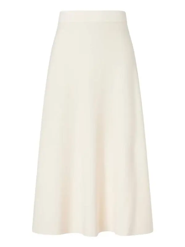 Max Mara Abbono Midi Skirt - White