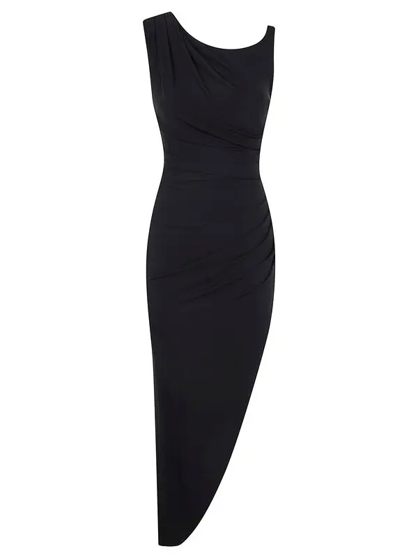 Elisabetta Franchi Long Dress - Black