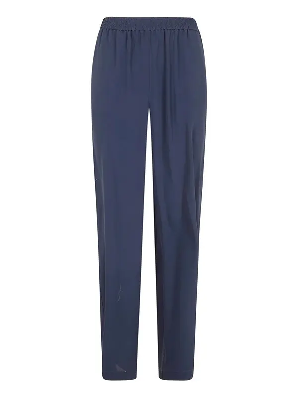 Seventy Crepe Silk Trousers - Blue