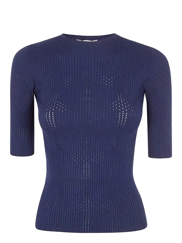TWINSET Round Neck Sweater - Blue