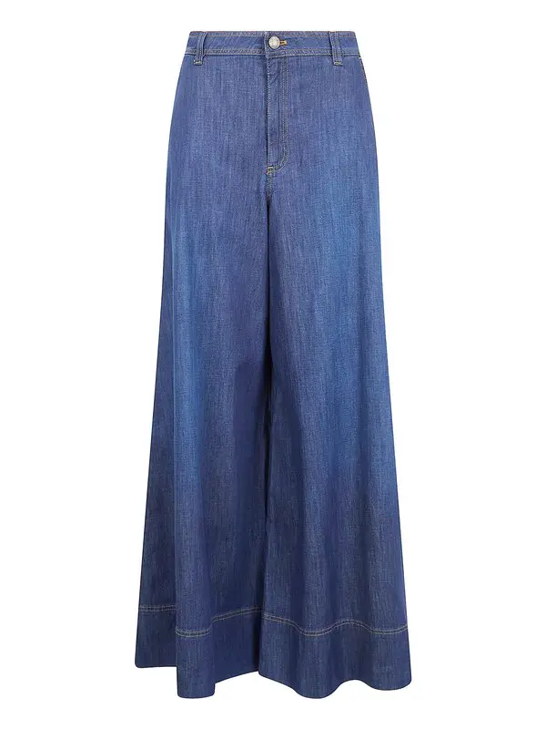 TWINSET Wide-leg Jeans - Blue