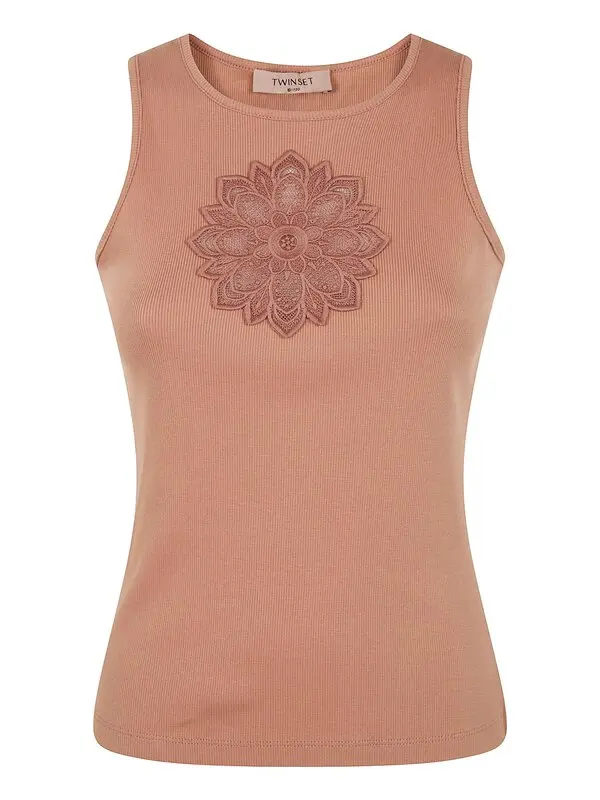 TWINSET Tank Top - Brown