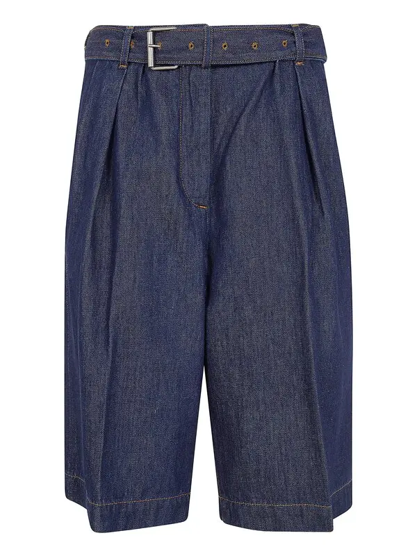 Dries Van Noten Peaches Bis Denim Shorts - Blue