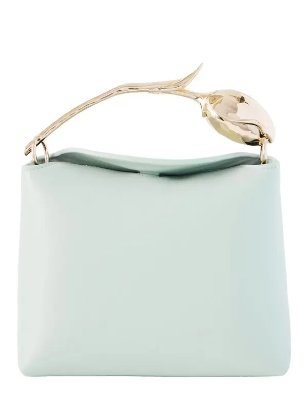 Erdem Bloom Mini Leather Clutch - Blue