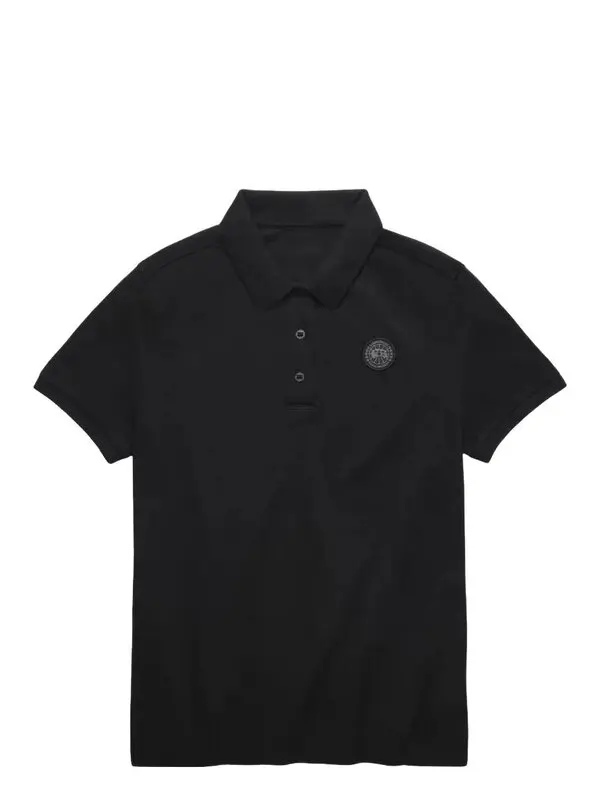 Canada Goose Badge Polo Top - Black