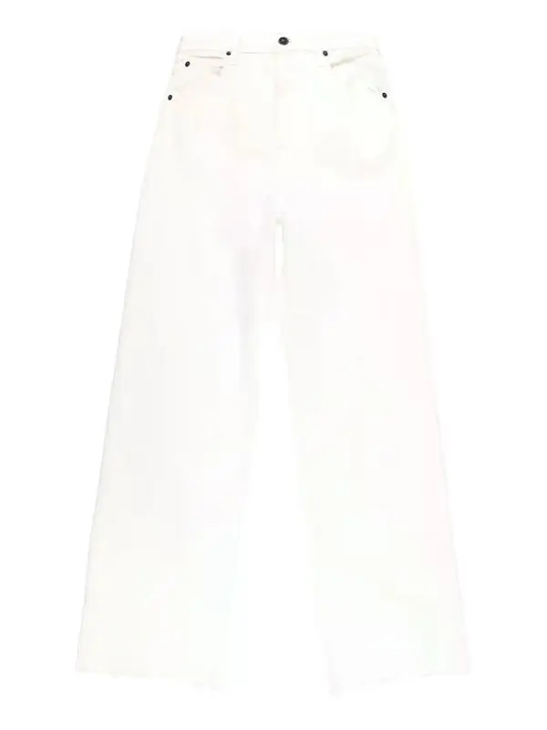 SLVRLAKE Grace Wide Leg Jeans - White