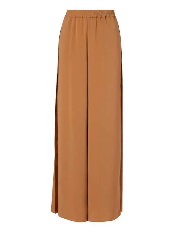 Max Mara Crepe Wide-leg Trousers - Beige
