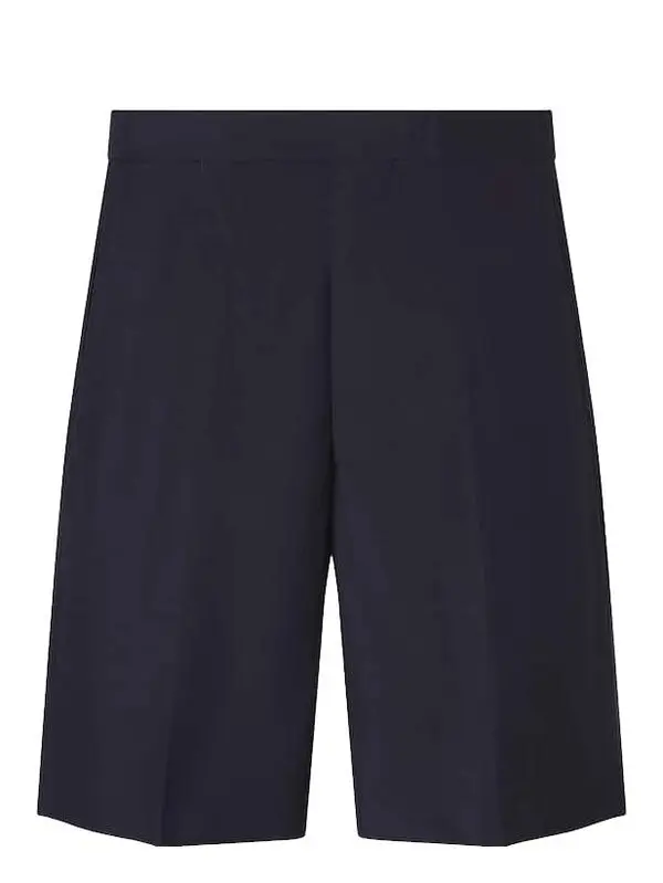 Prada Wool And Mohair Bermuda Shorts - Blue