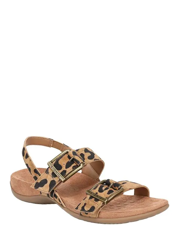 Vionic Reese Sandal - Tan Leopard