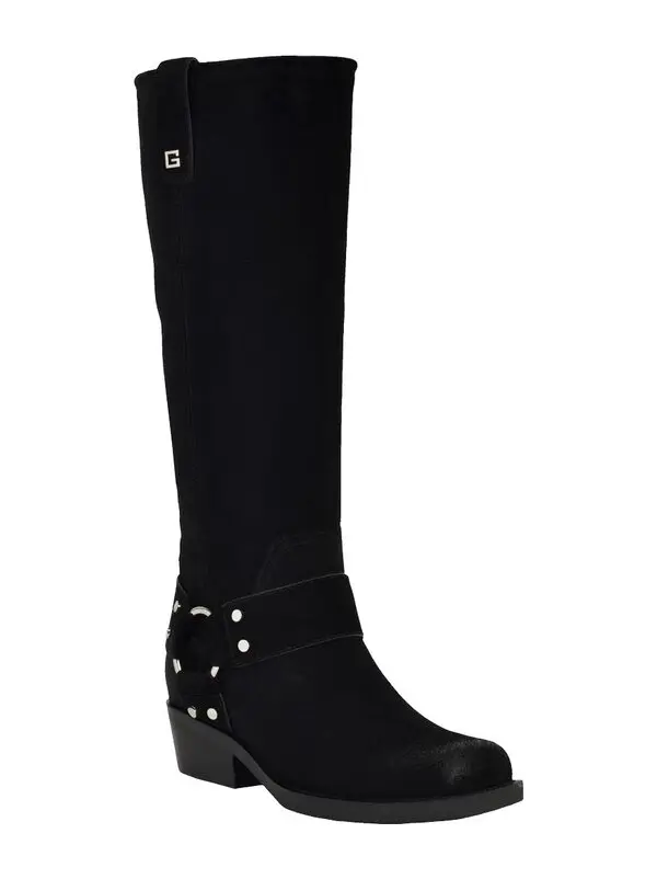 Guess Harness Knee High Boots - Black