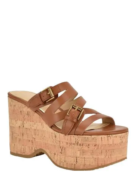 Guess Nailah Platform Wedge Sandal - Natural