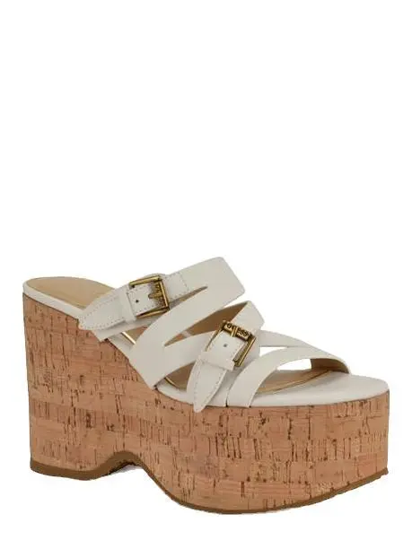 Guess Nailah Platform Wedge Sandal - White