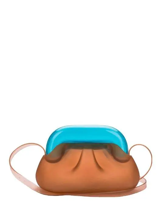Melissa Glass Jelly Shoulder Bag - Orange/blue