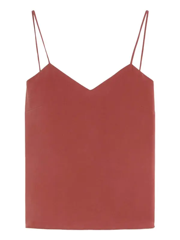 Max Mara Silk Tank Top - Brown