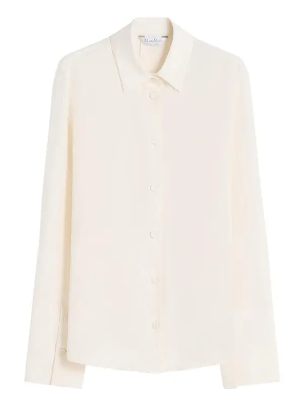 Max Mara Silk-blend Shirt - White