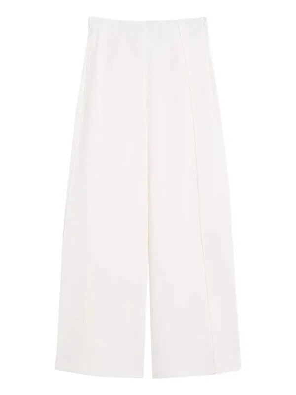 Max Mara Jersey Flared Trousers - White