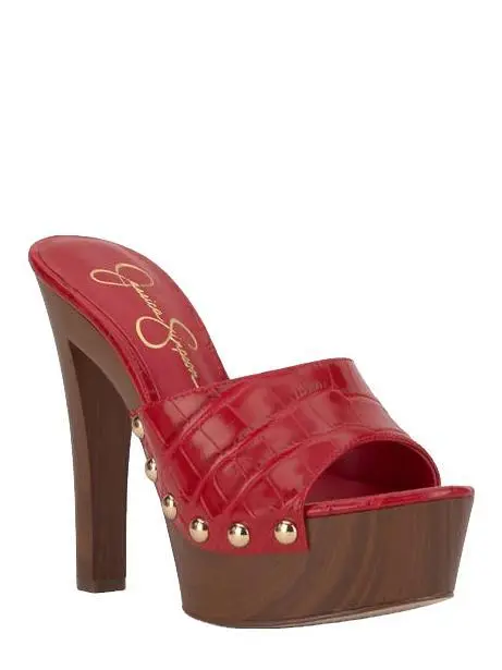 Jessica Simpson Platform Slide Sandal - Red Muse