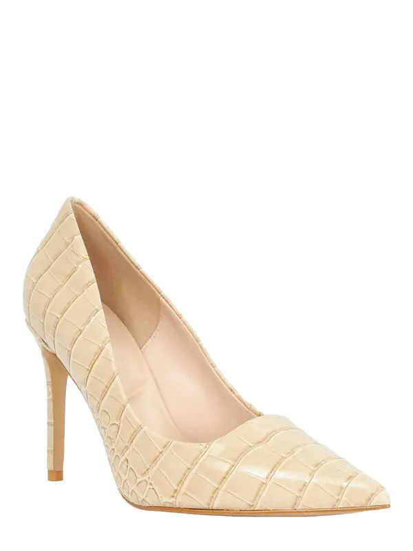Dune London Assured Pointed Toe Pump - Camel