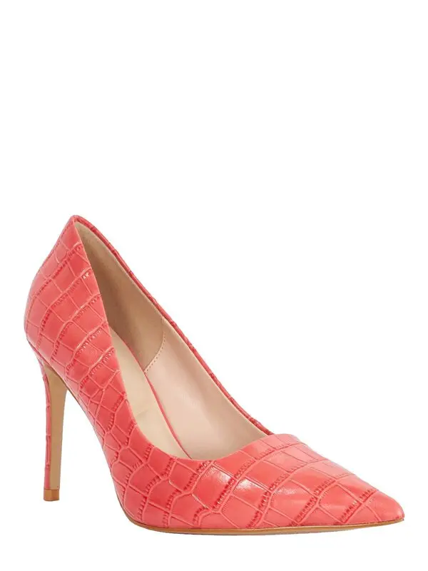 Dune London Assured Pointed Toe Pump - Coral