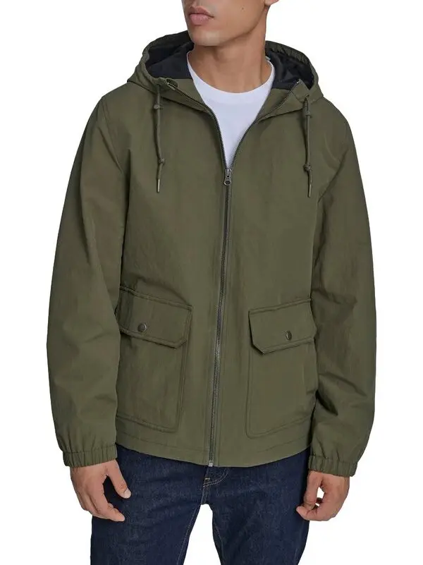 LEVI'S Water-resistant Hooded Jacket - Light Olive