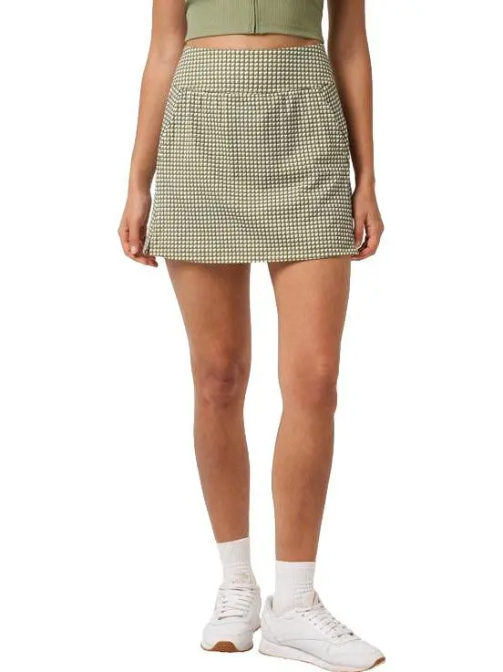 Travis Mathew Moveknit Game Set Match Skort - Oil Green Multi