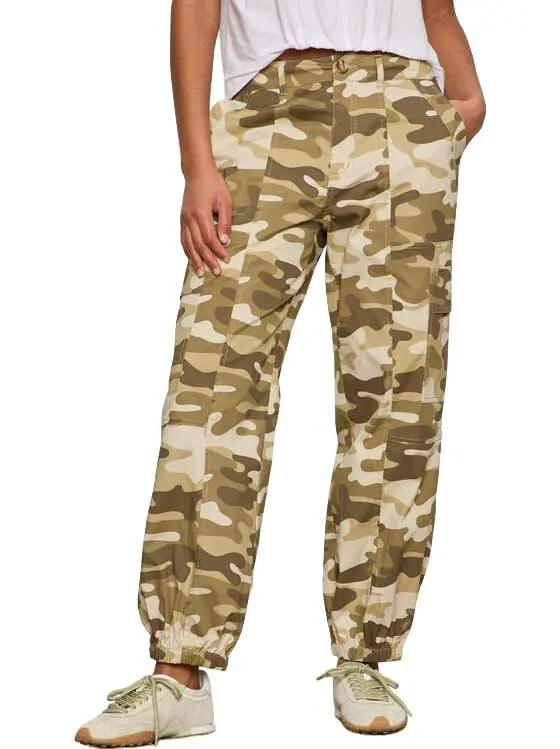 Sanctuary Vista Camo Cargo Pants - Canyon Camo Green