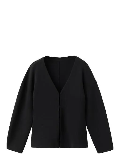 Mango Oversized V-neck Cardigan - Black