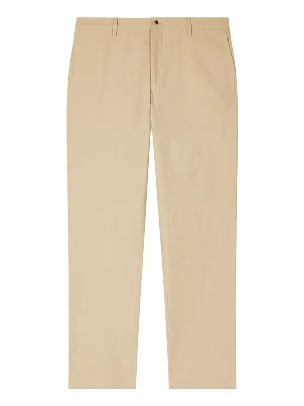 Paul Smith Sand Cotton Poplin Chinos - Brown