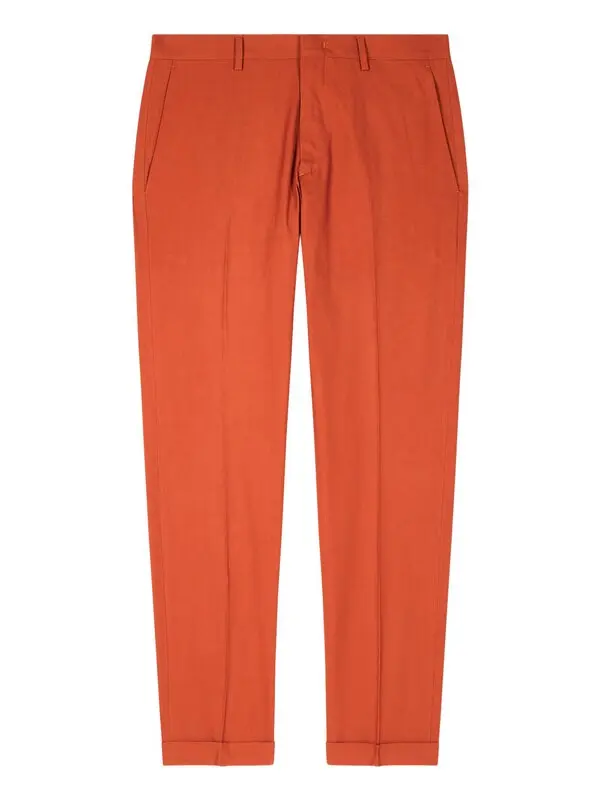 Paul Smith Orange Cotton Chinos - Brown