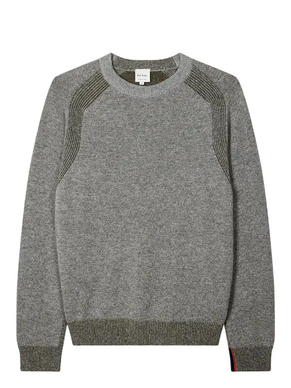 Paul Smith Lambswool Crew Neck Sweater - Grey